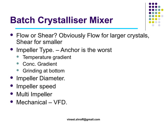 Agitator Design And Selection Ppt