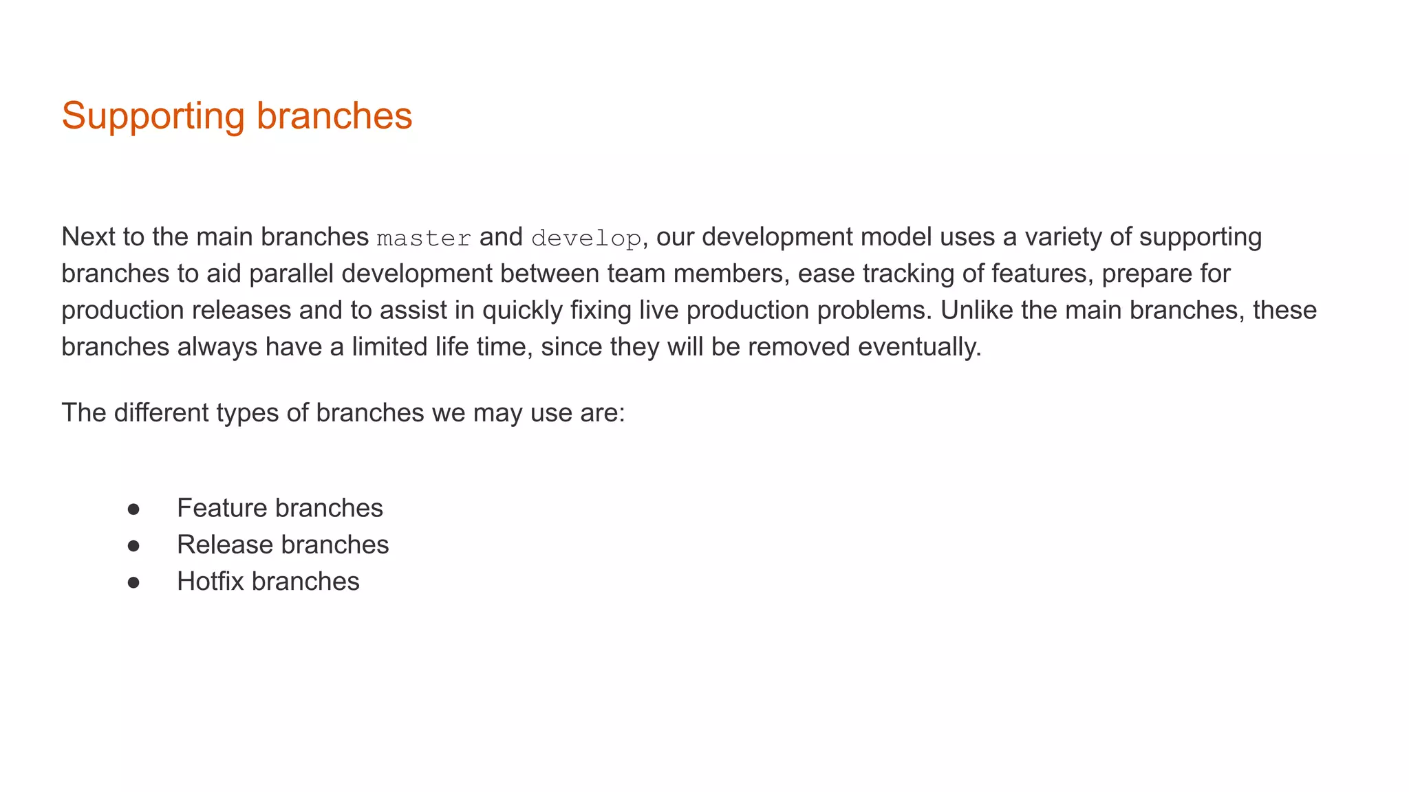 A Git Workflow Model or Branching Strategy | PDF