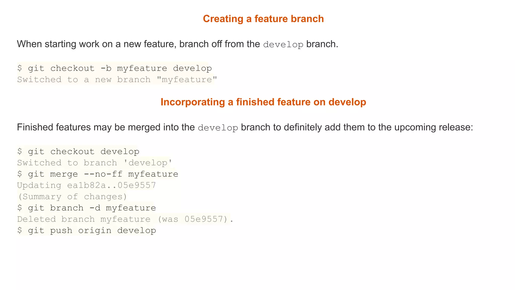 A Git Workflow Model or Branching Strategy | PDF