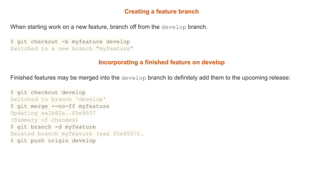 A Git Workflow Model or Branching Strategy | PDF