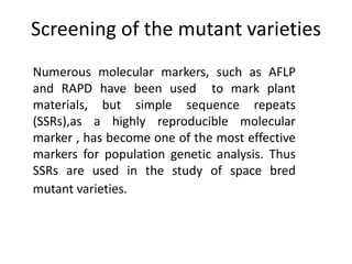 Space Breeding | PPTX
