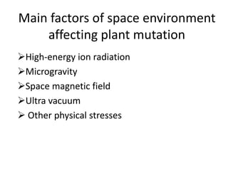 Space Breeding | PPTX