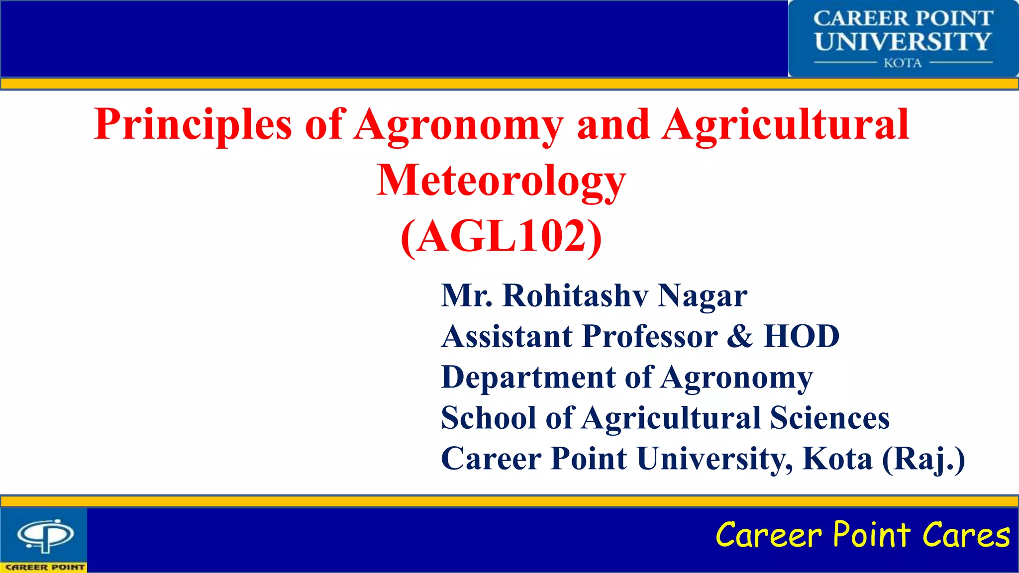 Agronomy Basic | PPTX