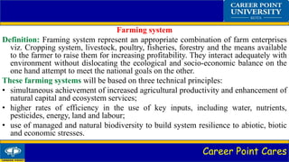 AGL604 (Farming System and Sustainable Agriculture) | PPTX