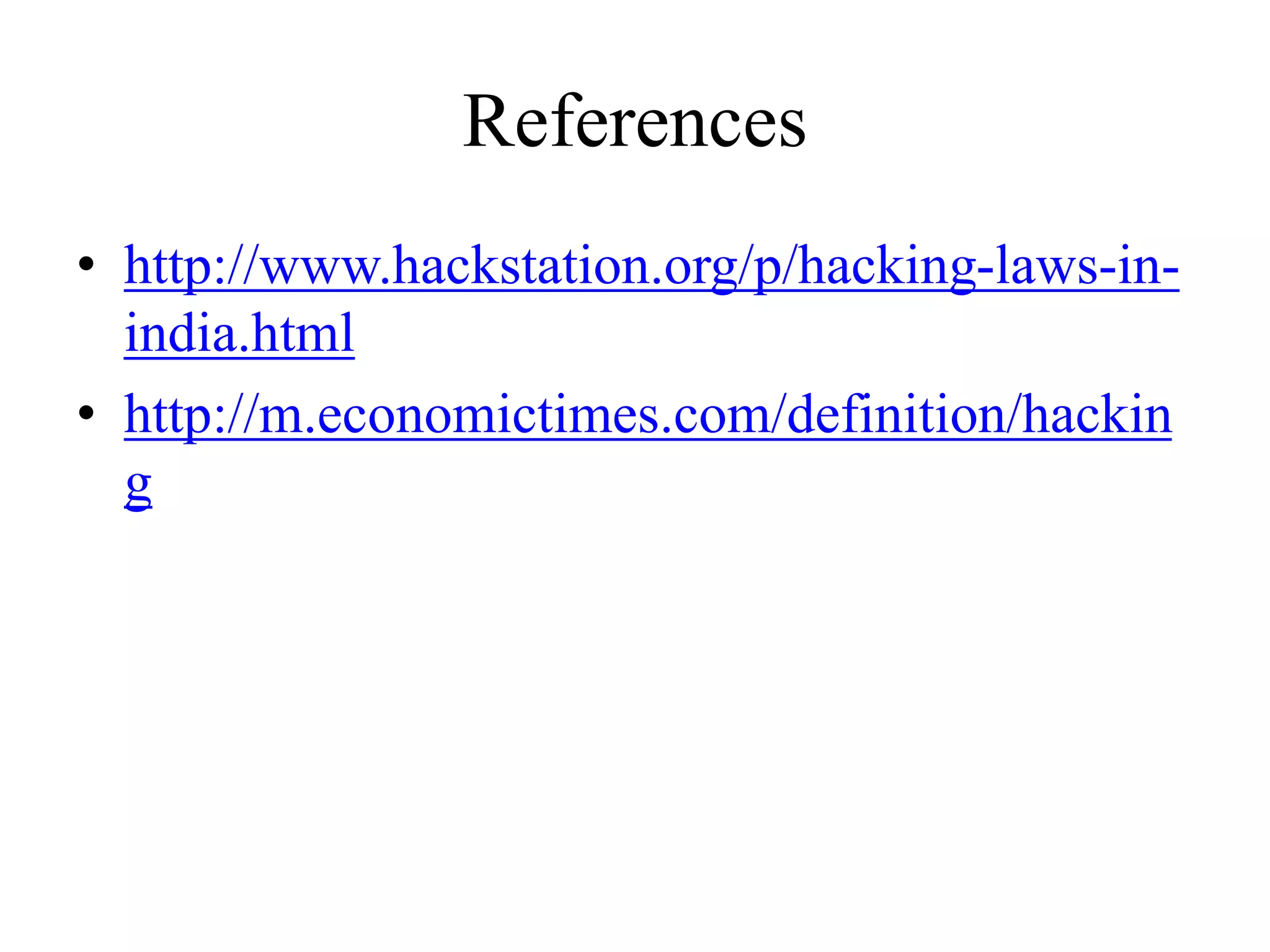 Overview about hacking | PPT
