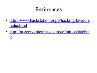 Overview about hacking | PPT