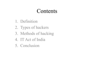 Overview about hacking | PPT