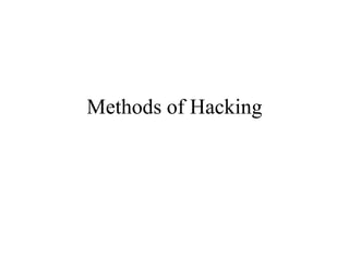 Overview about hacking | PPT