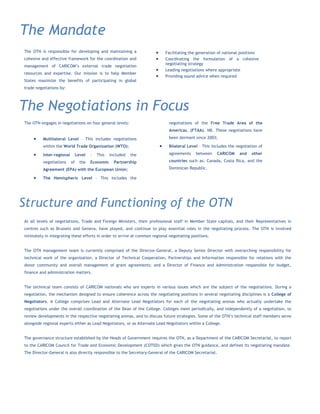 A Glimpse at the Office of trade Negotiations (OTN), CARICOM ...