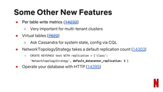 A glimpse of cassandra 4.0 features netflix | PDF | Databases | Computer Software and Applications