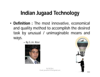 A Glimpse of Indian Jugaad Technology | PDF