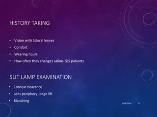 A glimpse through scleral contact lenses (PROSE) | PPTX