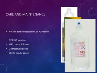 A glimpse through scleral contact lenses (PROSE) | PPT