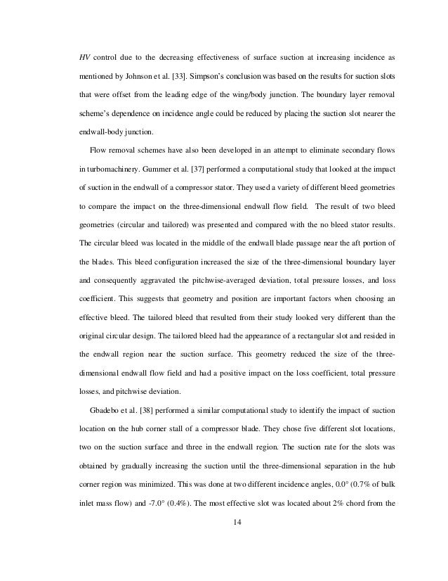 A Global Approach To Turbomachinery Flow Control Loss Reduction Using