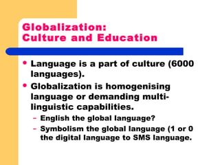 A globalization and education | PPT