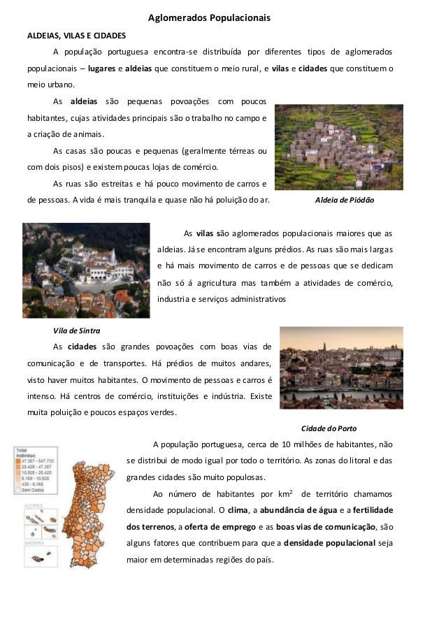 Aglomerados populacionais