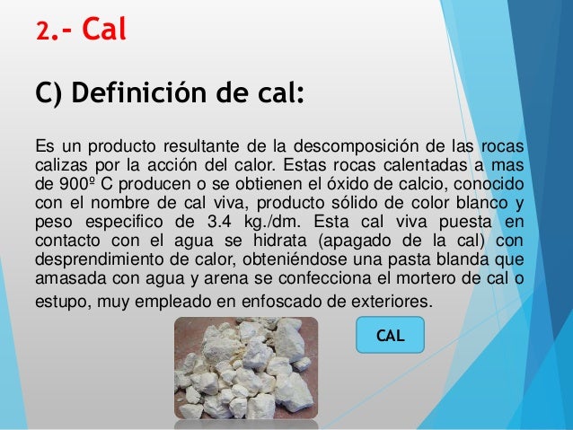 Aglomerantes original materiales de construccion