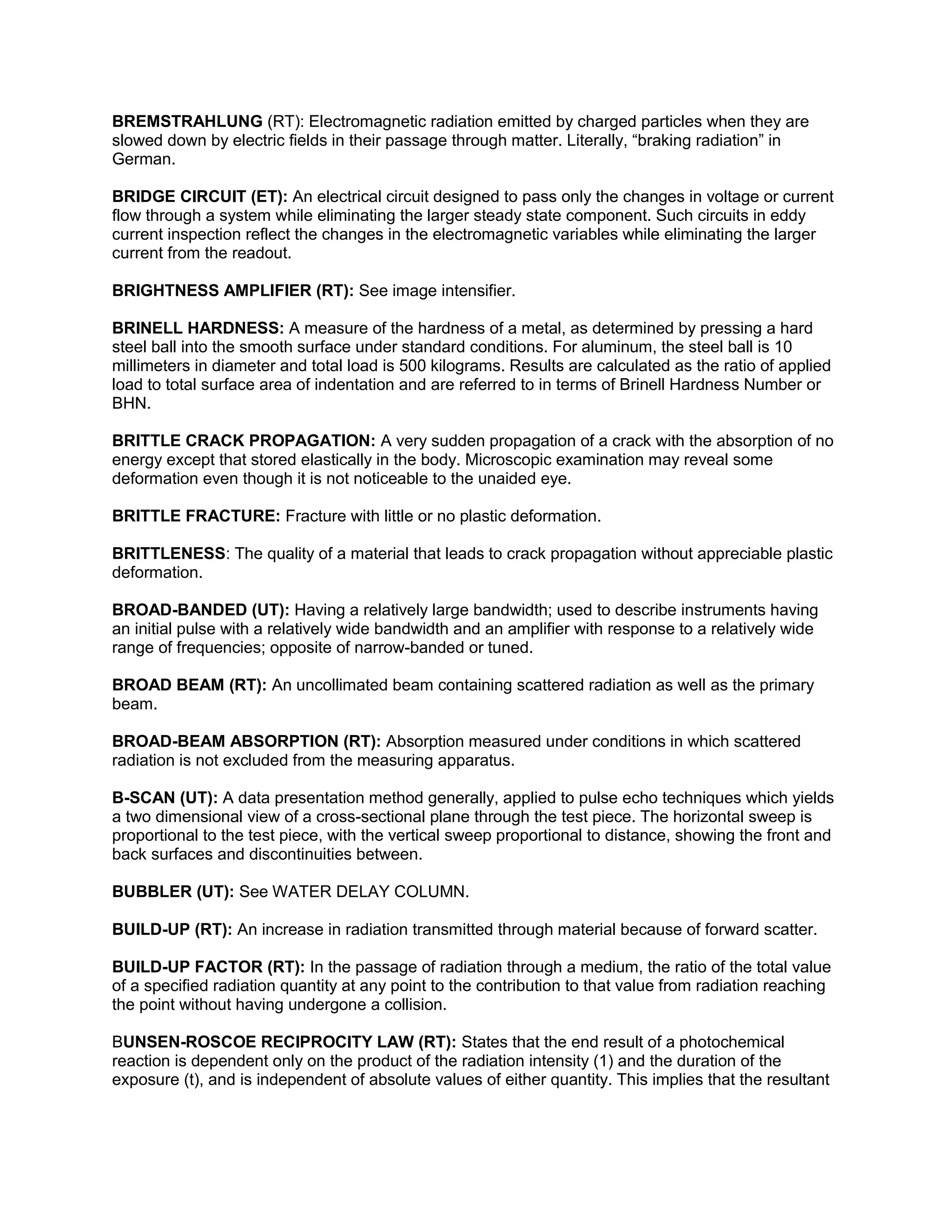 A glossary of nondestructive testing terminology | PDF