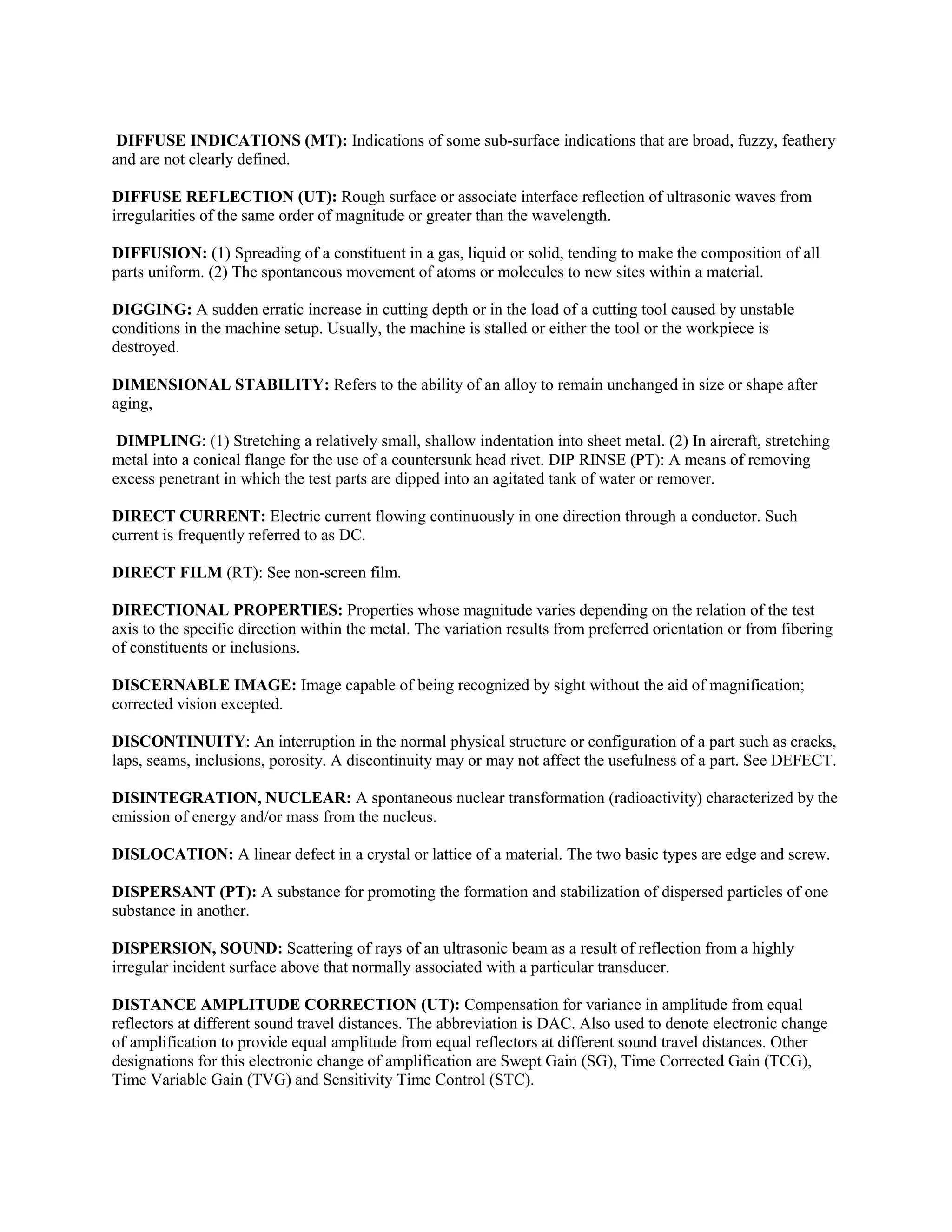 A glossary of nondestructive testing terminology | PDF