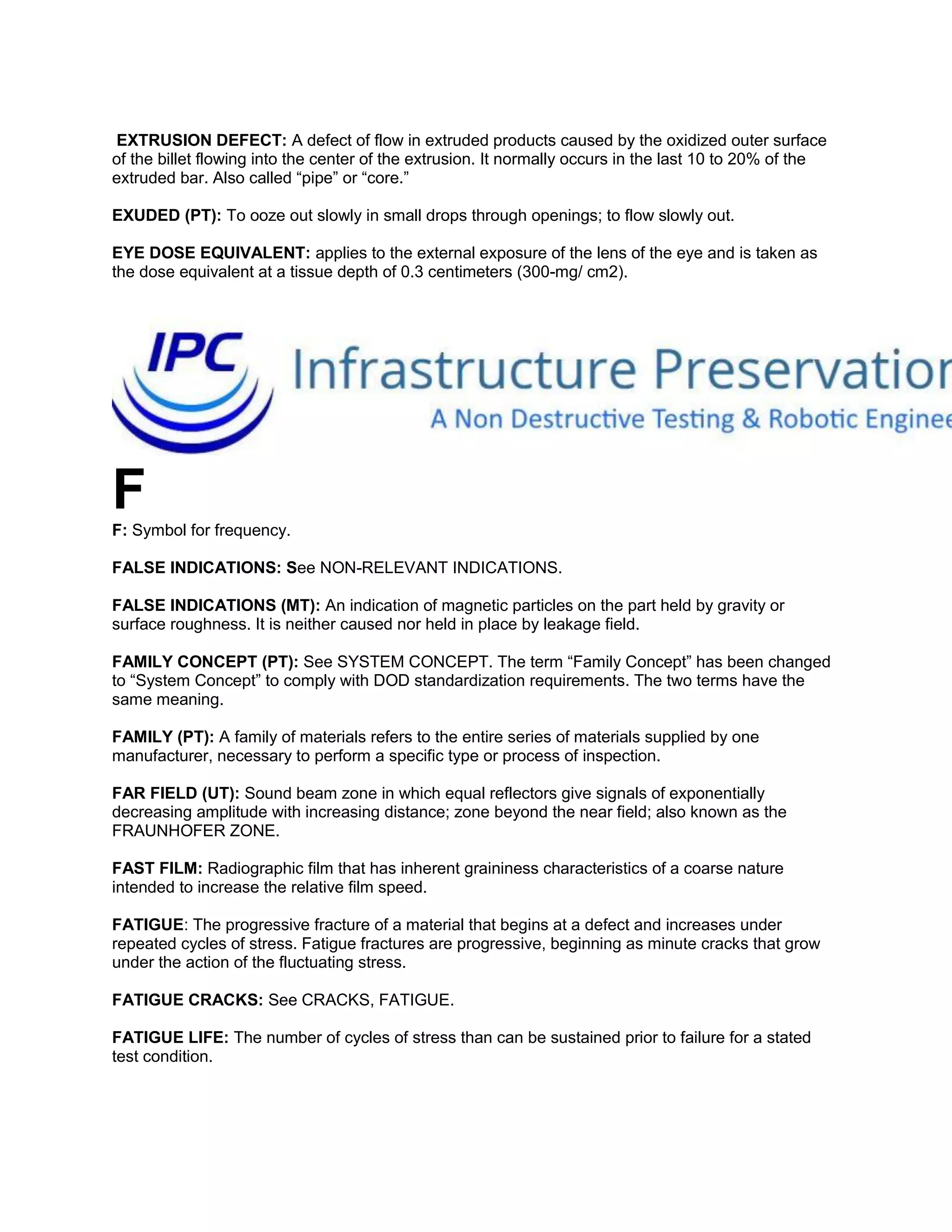 A glossary of nondestructive testing terminology | PDF