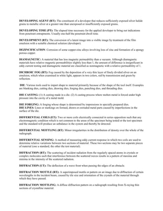 A glossary of nondestructive testing terminology | PDF