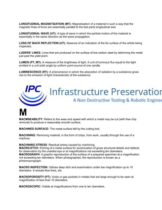 A glossary of nondestructive testing terminology | PDF