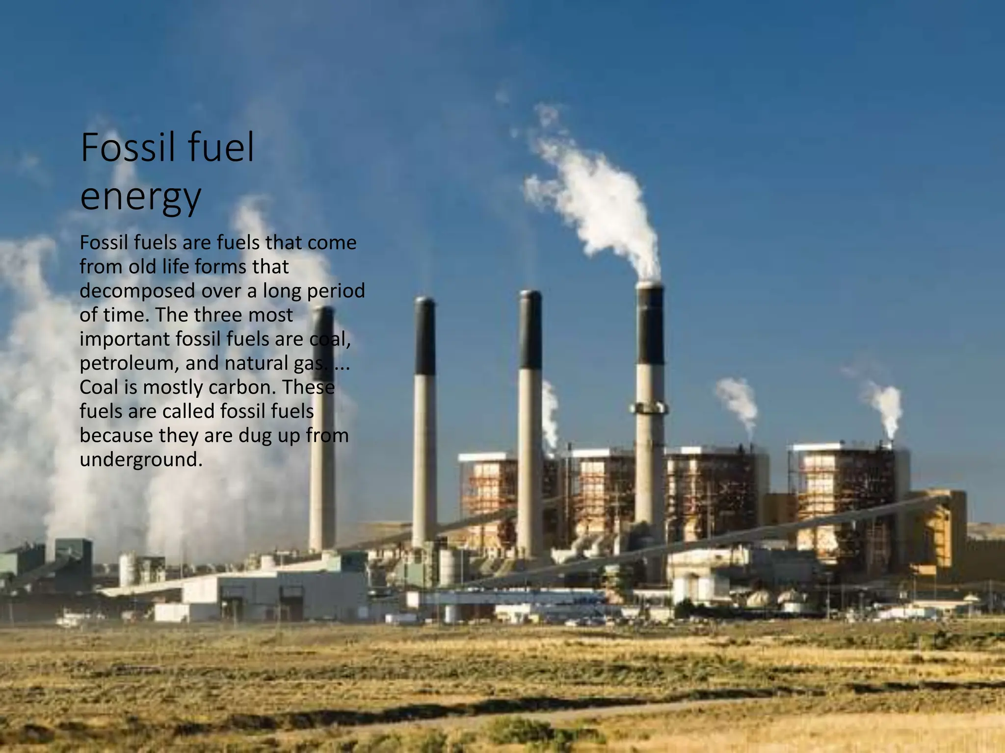 Energy resources Growing energy needs Renewable and non renewable ...