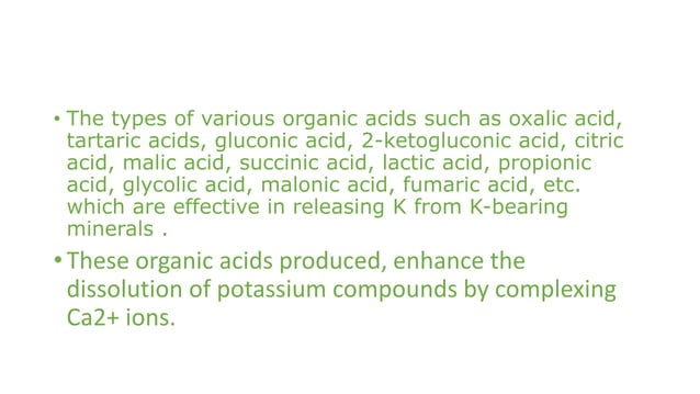POTASSIUM RELEASING & ZINC SOLUBILIZING MICRO ORGANISMS | PPTX ...