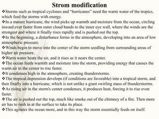 Modification of weather hazards: weather modification for agriculture; scientific advances in ...