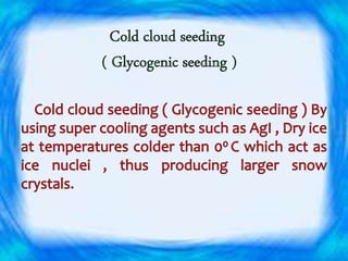 Modification of weather hazards: weather modification for agriculture; scientific advances in ...