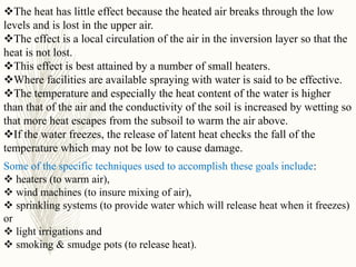 Modification of weather hazards: weather modification for agriculture ...