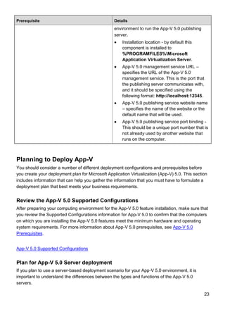 Agm application virtualization_(app-v)_5.0 | PDF