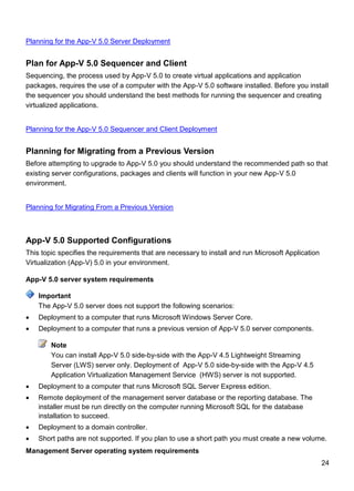 Agm application virtualization_(app-v)_5.0 | PDF