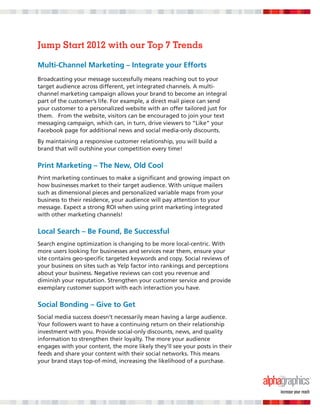 AlphaGraphics Marketing Kit | PDF