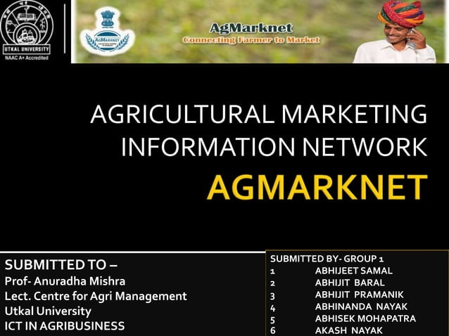 AGMARKNET.pptx | Agriculture | Industries