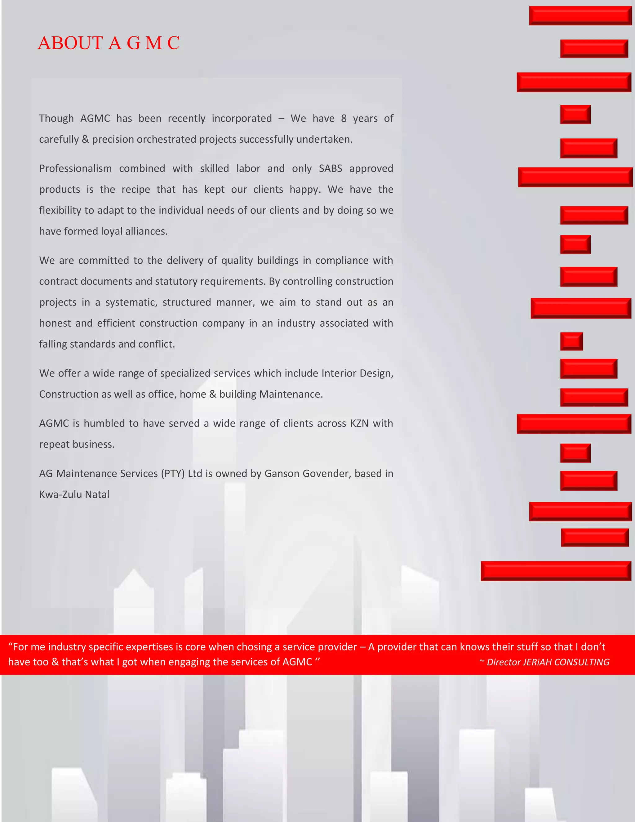 Agmc ms word company profile | PDF