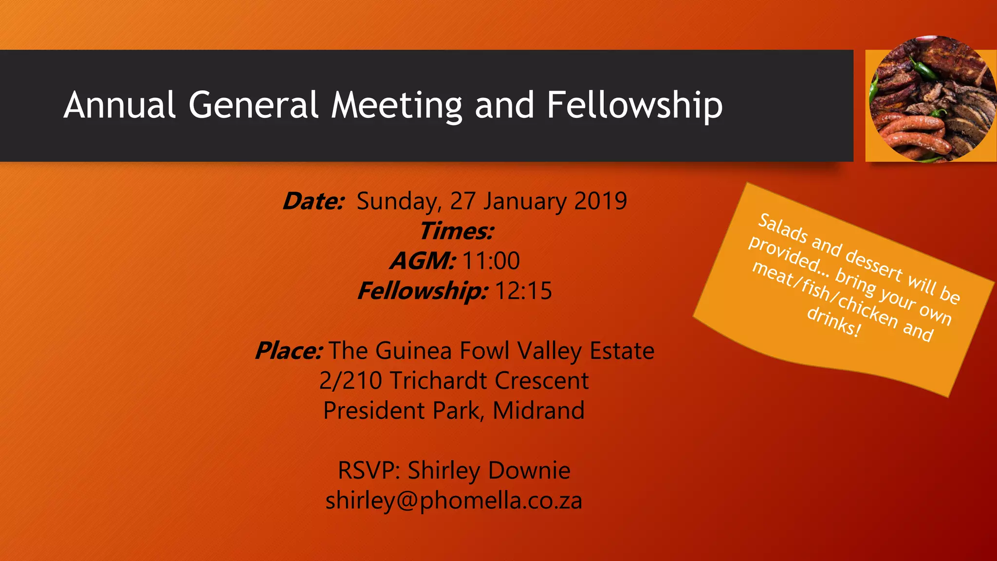 Annual General Meeting and Fellowship | PPT