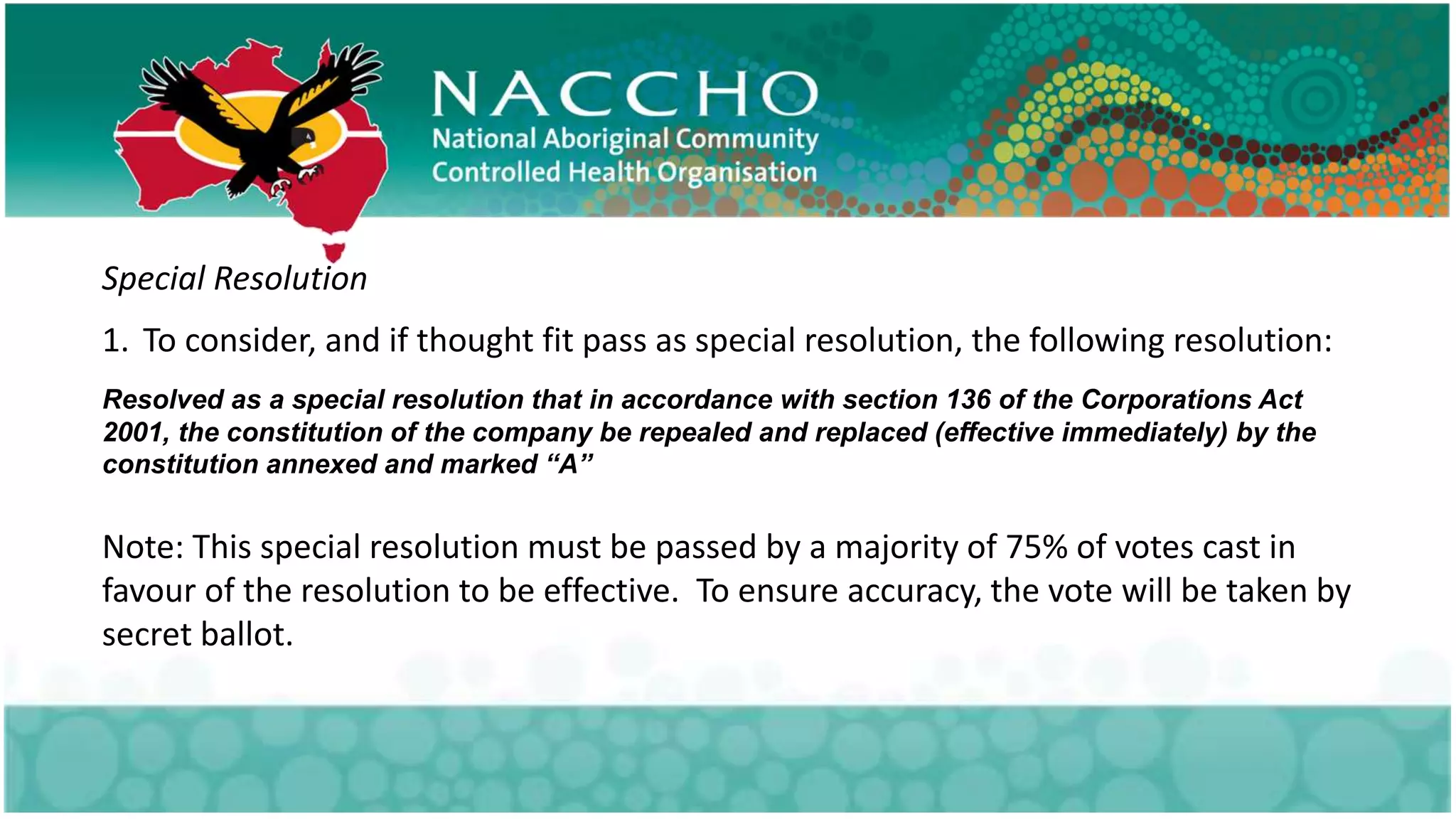 NACCHO 2018 National Conference – AGM Agenda | PPT
