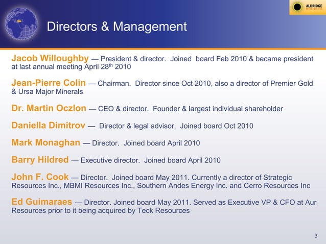 AGM Presentation June 2011 | PPT