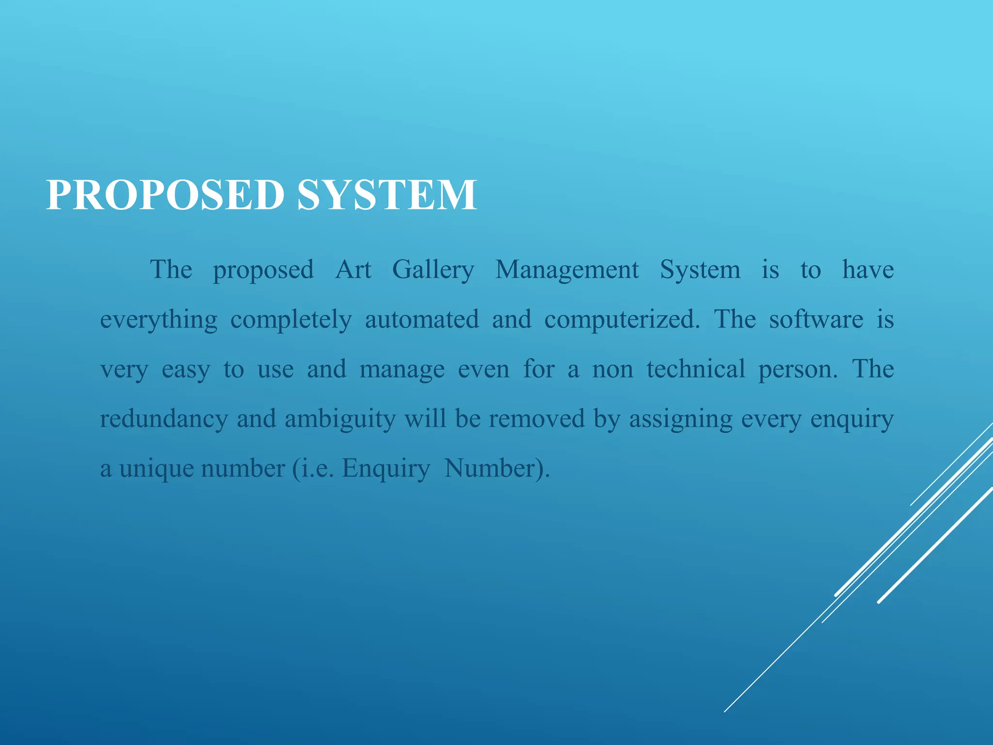 ART GALARY MANAGEMENT SYSTEM ART GALARY MANAGEMENT SYSTEM | PPTX