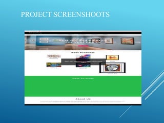 ART GALARY MANAGEMENT SYSTEM ART GALARY MANAGEMENT SYSTEM | PPTX