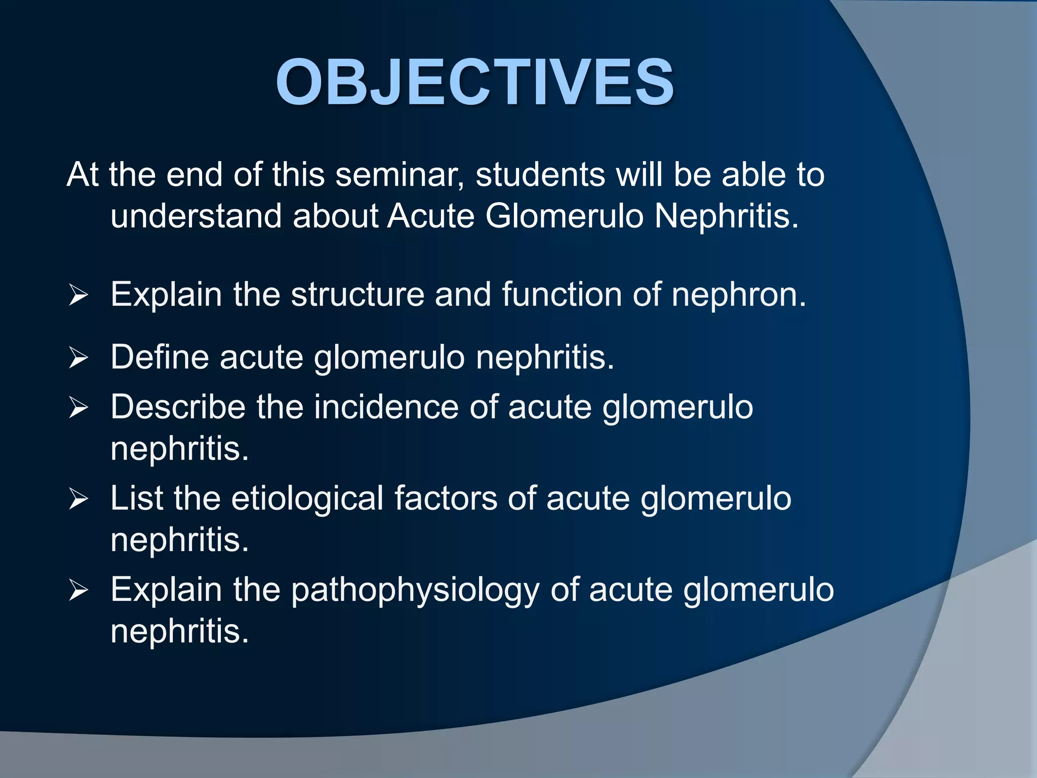 acute glomerulo nephritis | PPTX