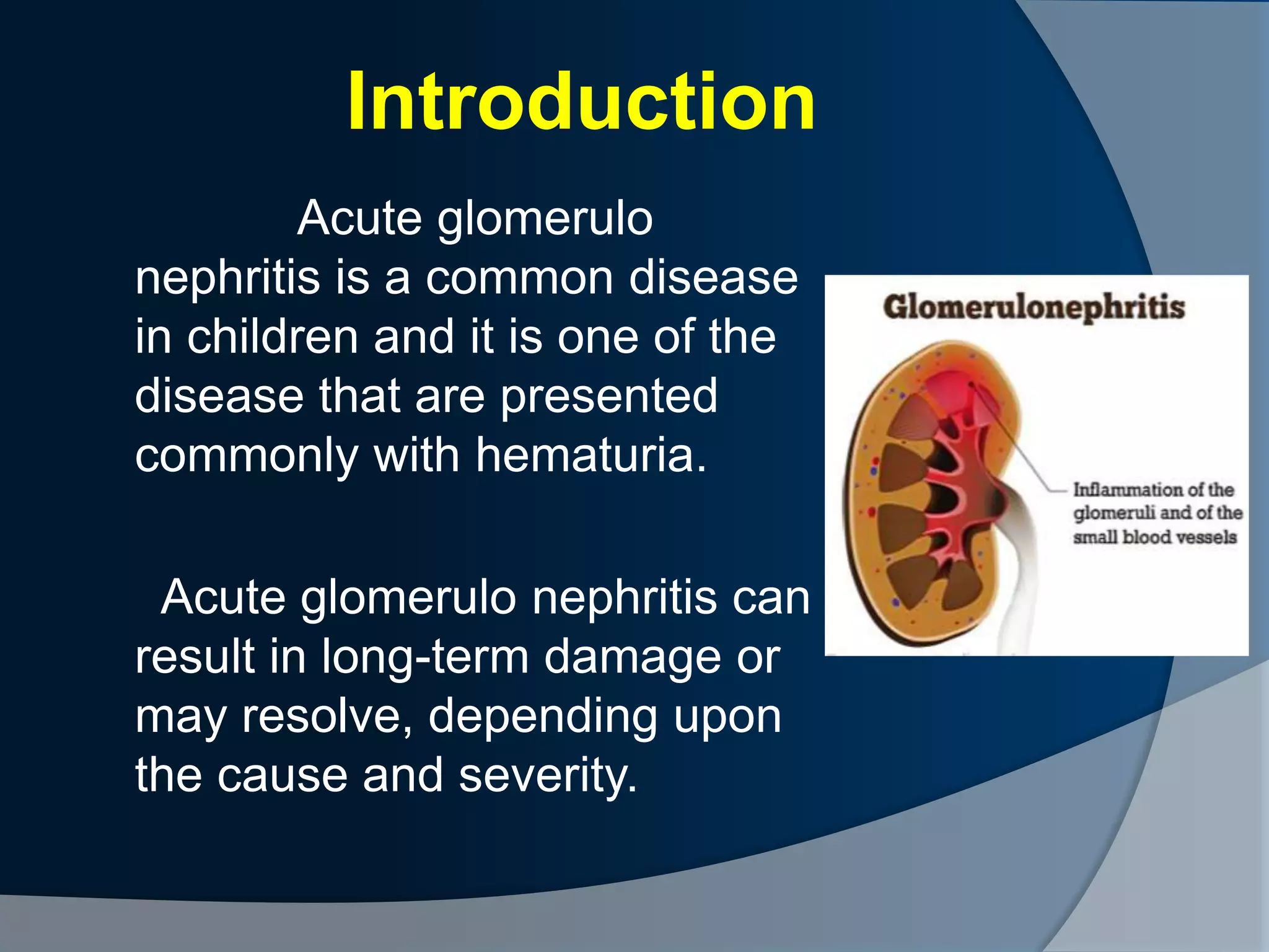 acute glomerulo nephritis | PPTX