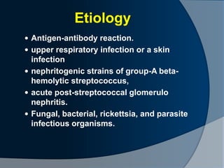 acute glomerulo nephritis | PPTX