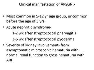 Acute Glomerulonephritis (AGN) by Dr. Dilip | PPTX