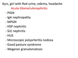 Acute Glomerulonephritis (AGN) by Dr. Dilip | PPTX