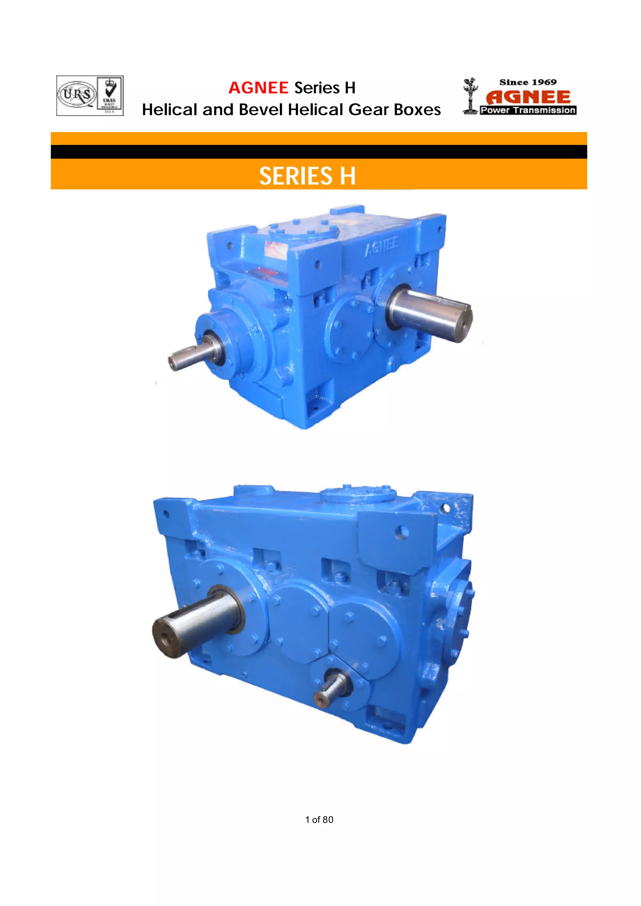 Agnee h series helical gearbox-bevel helical gear box | PDF