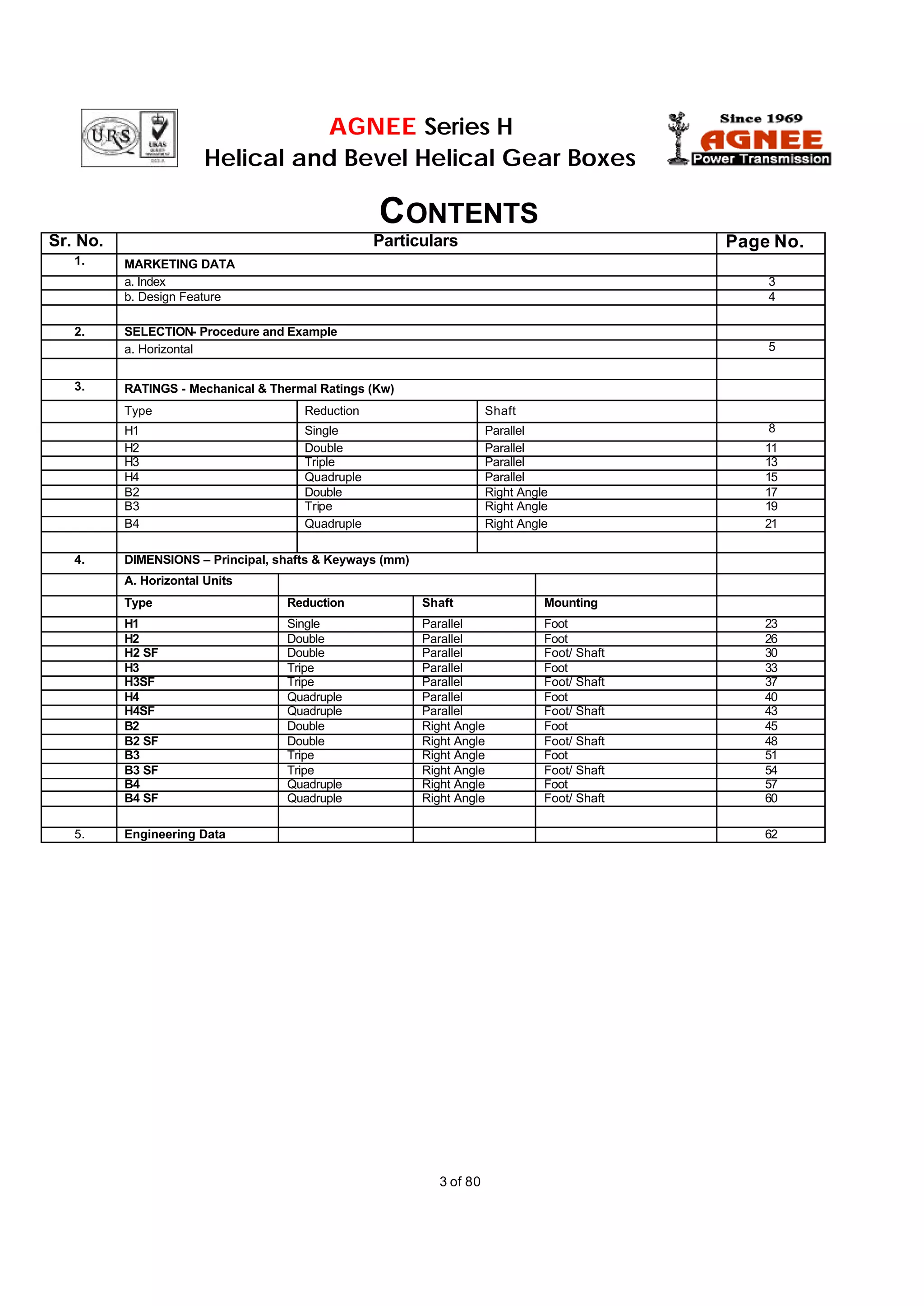 Agnee h series helical gearbox-bevel helical gear box | PDF