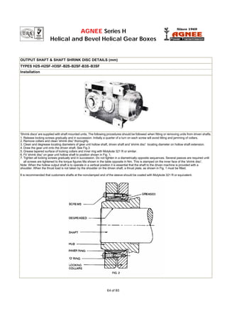 Agnee h series helical gearbox-bevel helical gear box | PDF