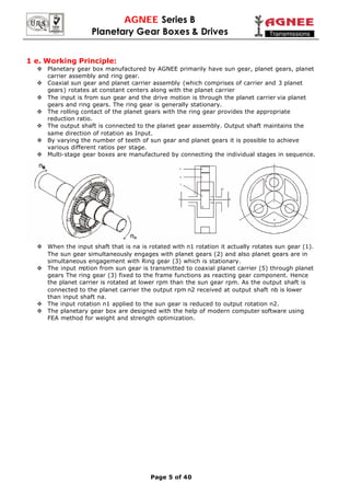 Agnee B series planetary gear box | PDF